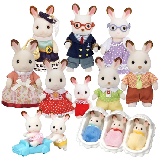Introduce you to the Chocolate RabbitFamily │ Sylvanian Families
